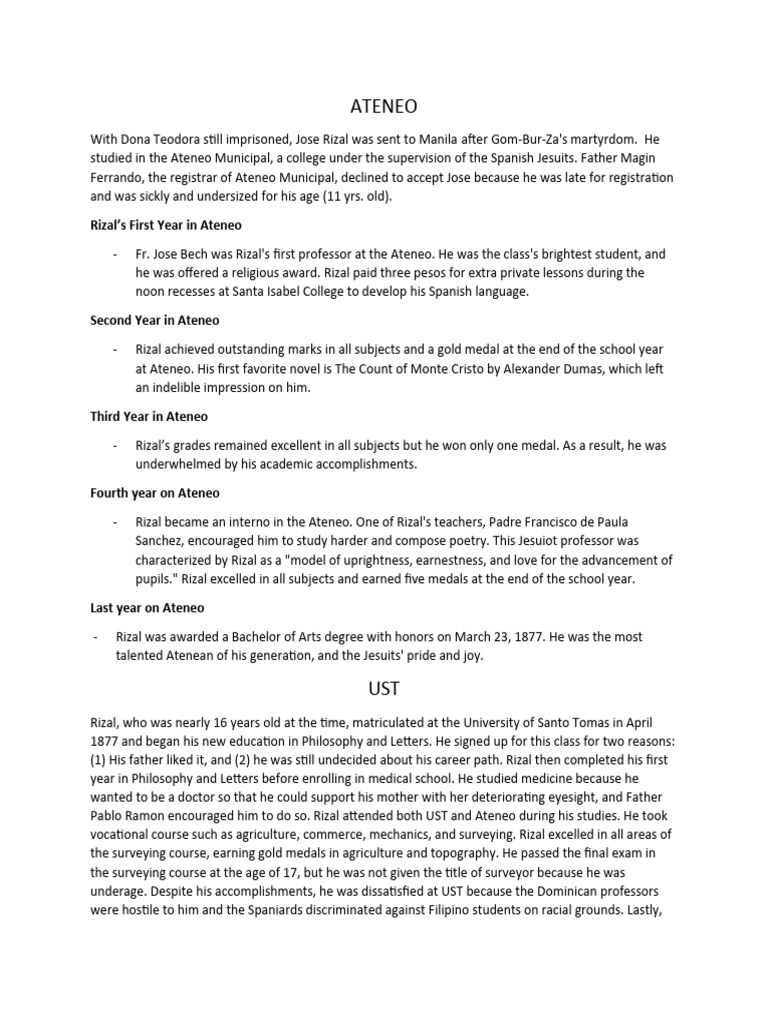 Ateneo and UST | PDF