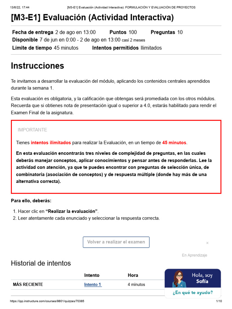 M3 E1 Evaluaci N Actividad Interactiva FORMULACI N Y EVALUACI N DE PROYECTOS PDF | PDF | Mercado ...