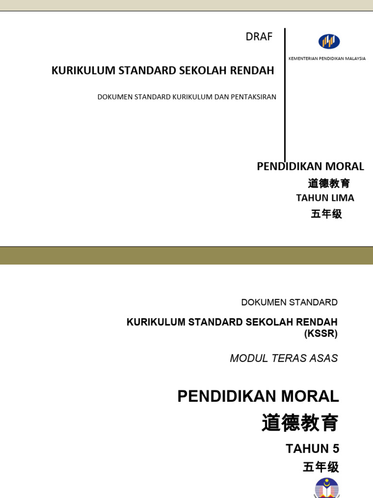 Pendidikan Moral Tahun 5 | PDF