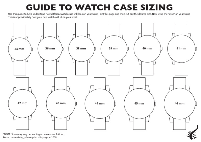 Watch Case Sizing Guide | PDF