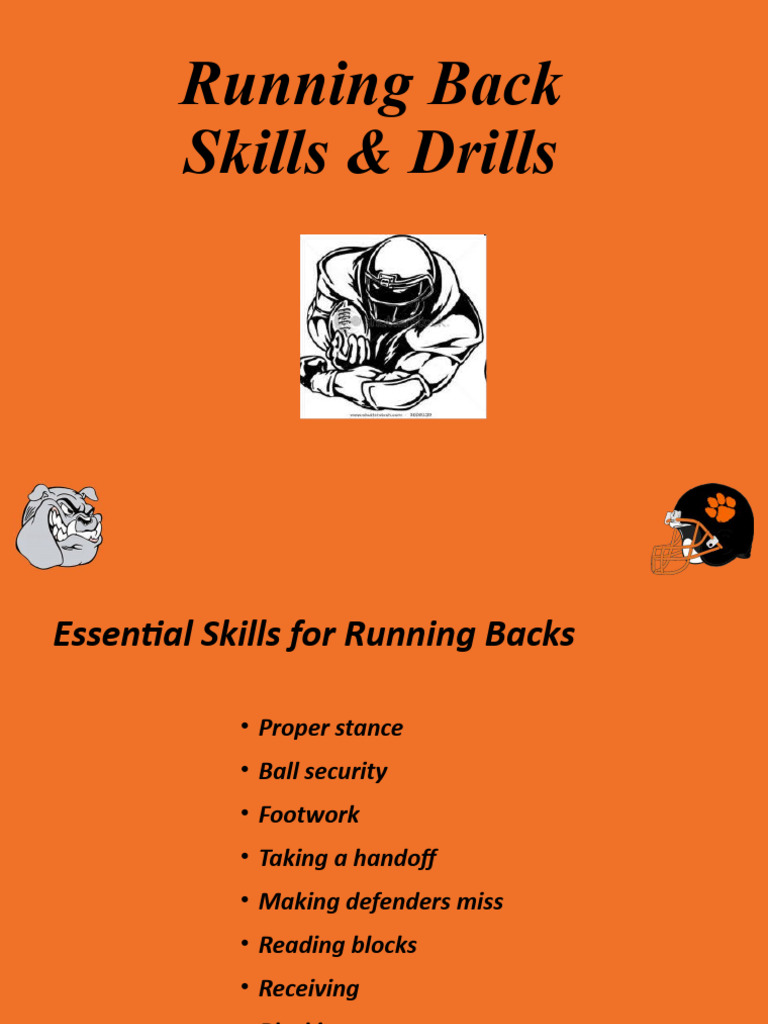 Essential Running Back Drills Guide | PDF | Sports | Team Sports