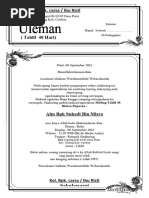 Contoh Undangan Haul Keluarga | PDF