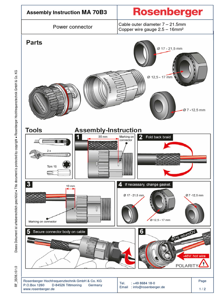 Conector de Alimentação RRU | PDF | Electrical Components | Electrical ...