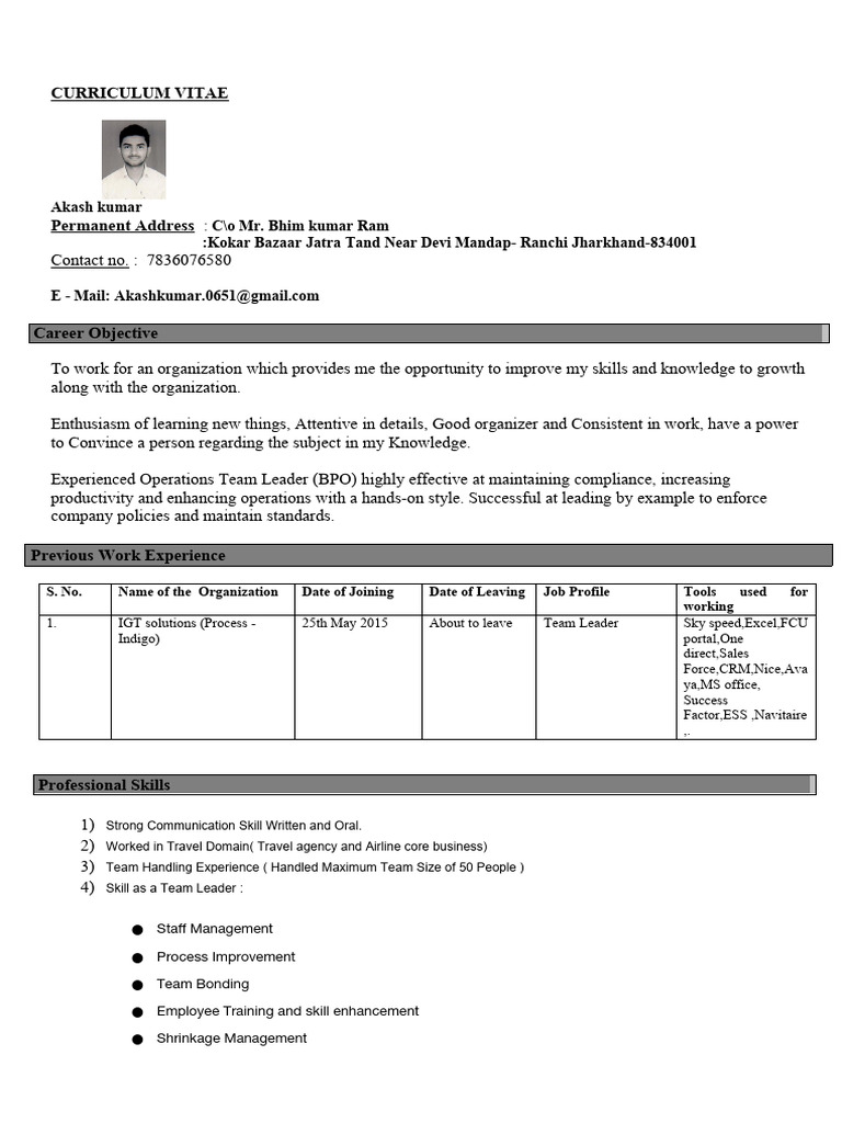 Resume - Akash Kumar | PDF | Business | Business Economics