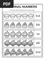 Ordinal Numbers Worksheet For Grade 1 | PDF