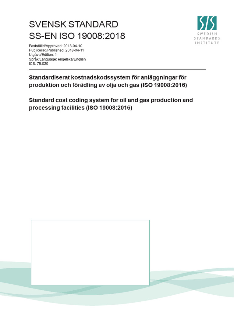 Svensk Standard Ss-En Iso 19008 - 2018 | PDF