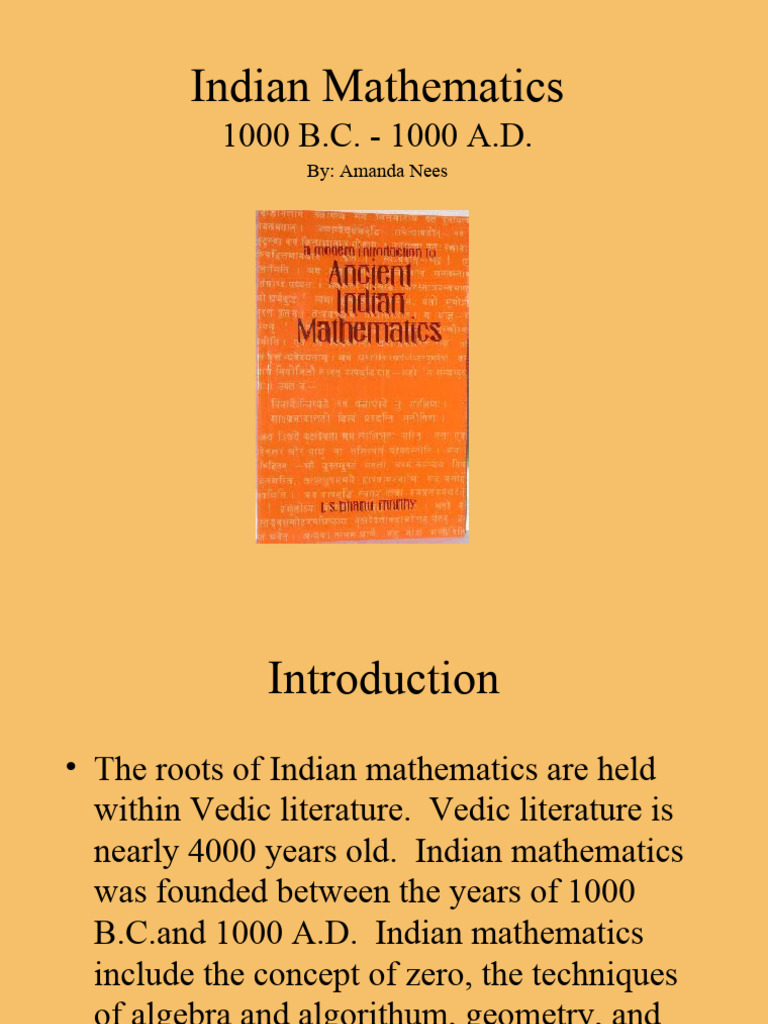 Indian Math | PDF | Numbers | Algebra