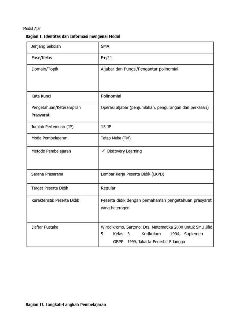 MTK TL Modul A11.1 | PDF