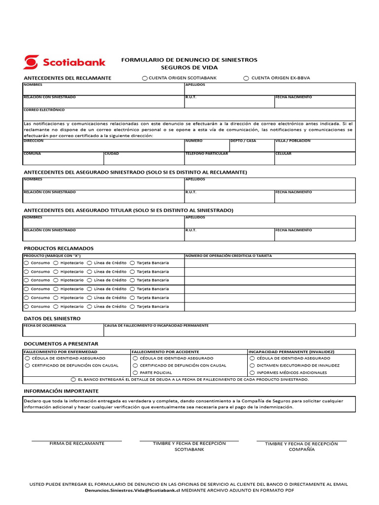 Formulario Vida Útil | Descargar gratis PDF | Bancos | Seguro
