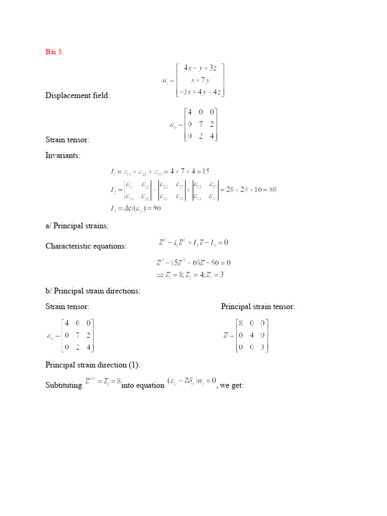 Principal Strain Directions Analysis | PDF | Mechanical Engineering ...