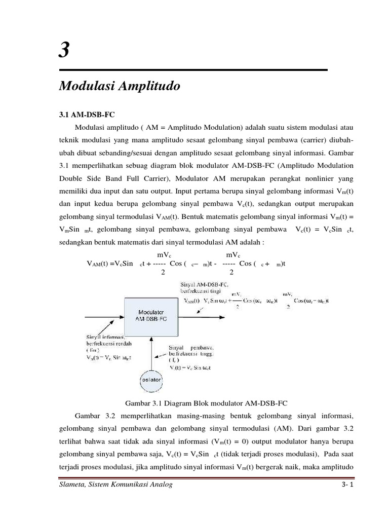 Modulasi Amplitudo | PDF | Sains & Matematika | Komputer