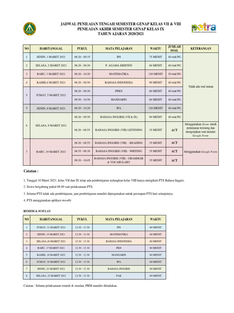 (Siswa) PTS GENAP 2021 | PDF