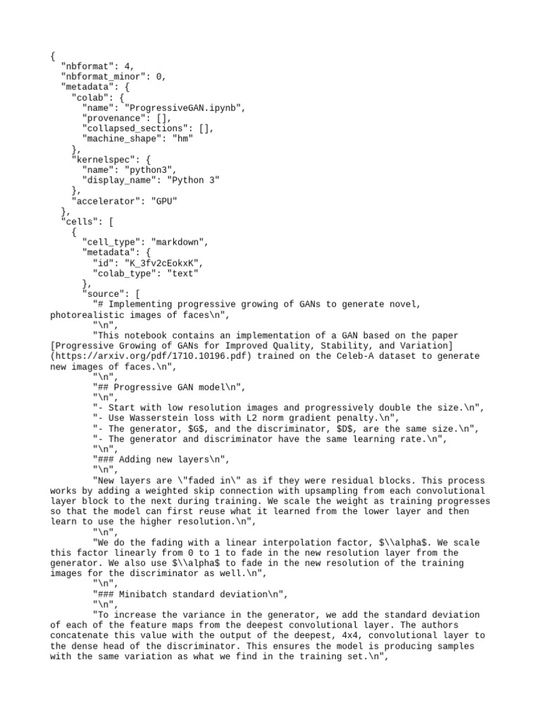 Progressive Gan - Ipynb | PDF