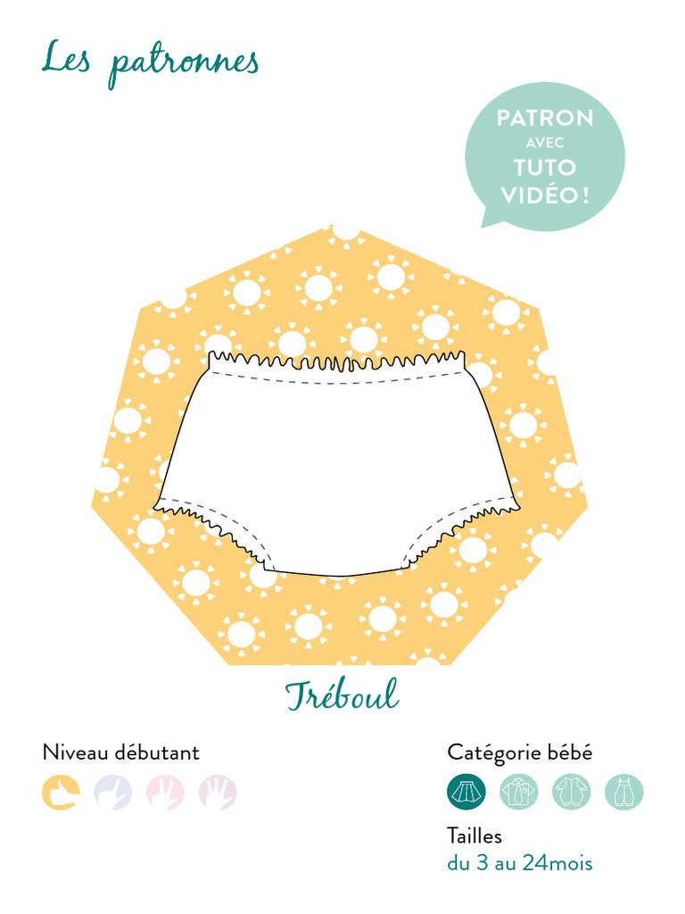 Explications Patron Bloomer Treboul v3 nj51f0 | PDF | Couture | Artisanat