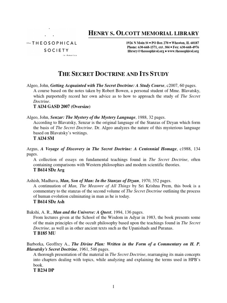 Understanding Blavatsky's Secret Doctrine | PDF | Helena Blavatsky ...
