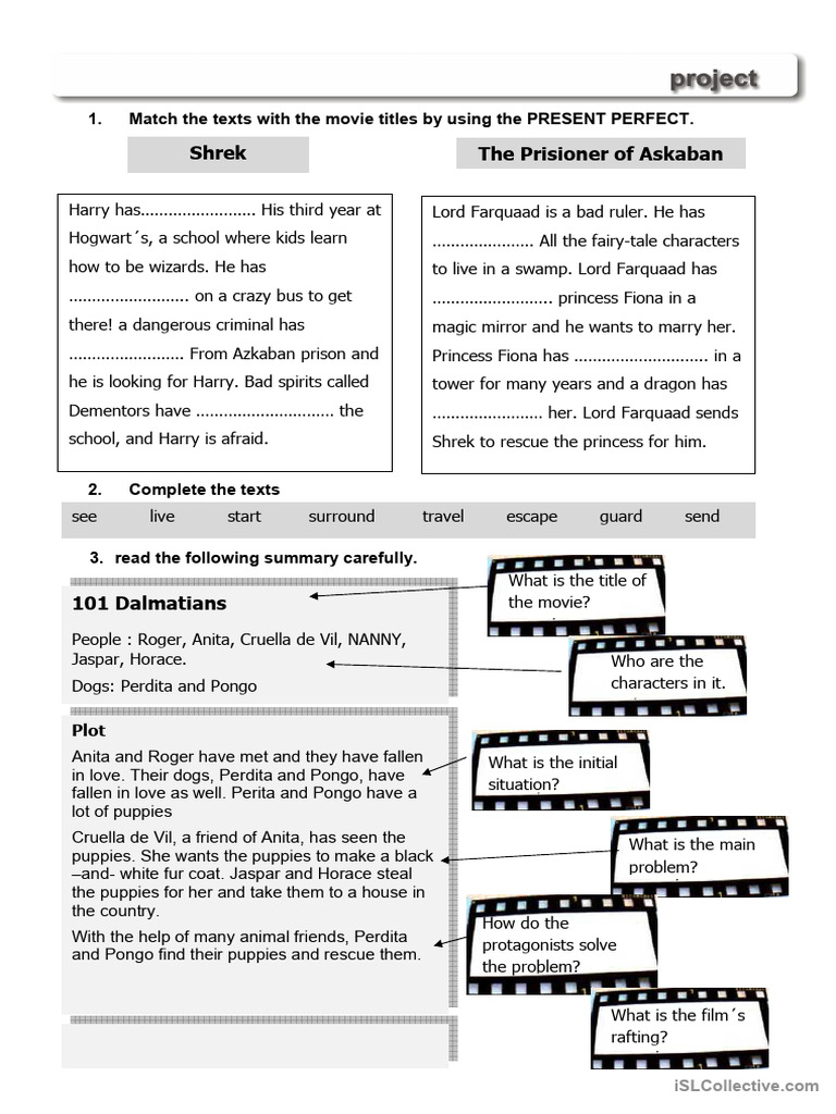 Practice Present Perfect Tense Through Movies | PDF