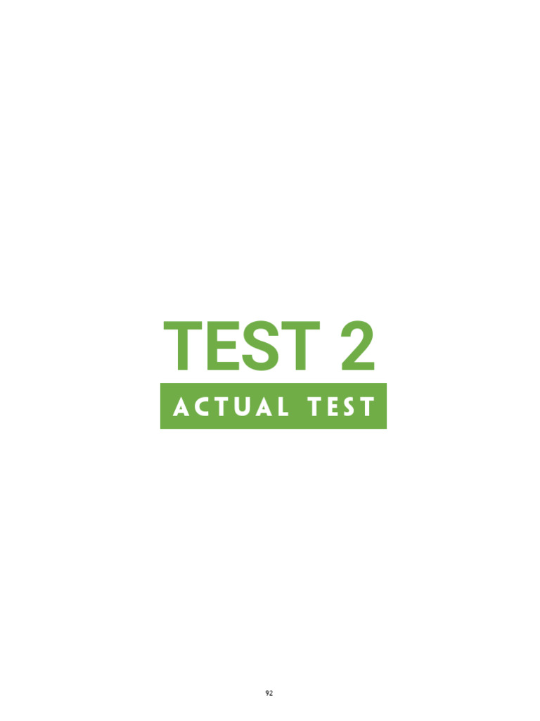 TEST 2 - ACTUAL TEST | PDF