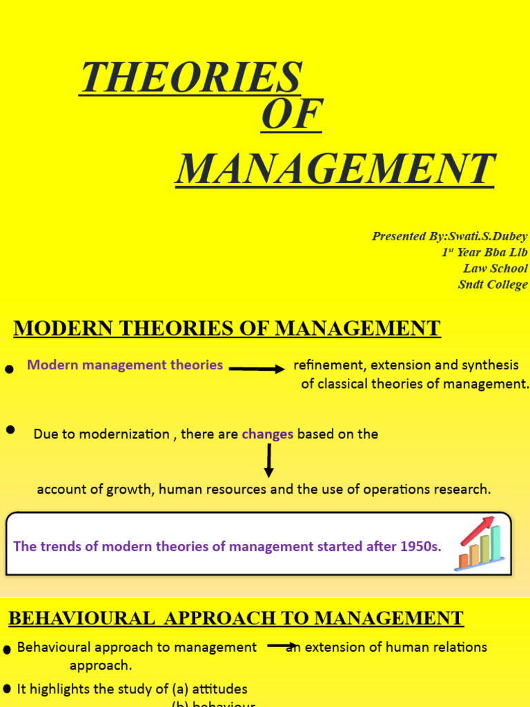 Modern Management Theories Explained | PDF | System | Mathematical ...