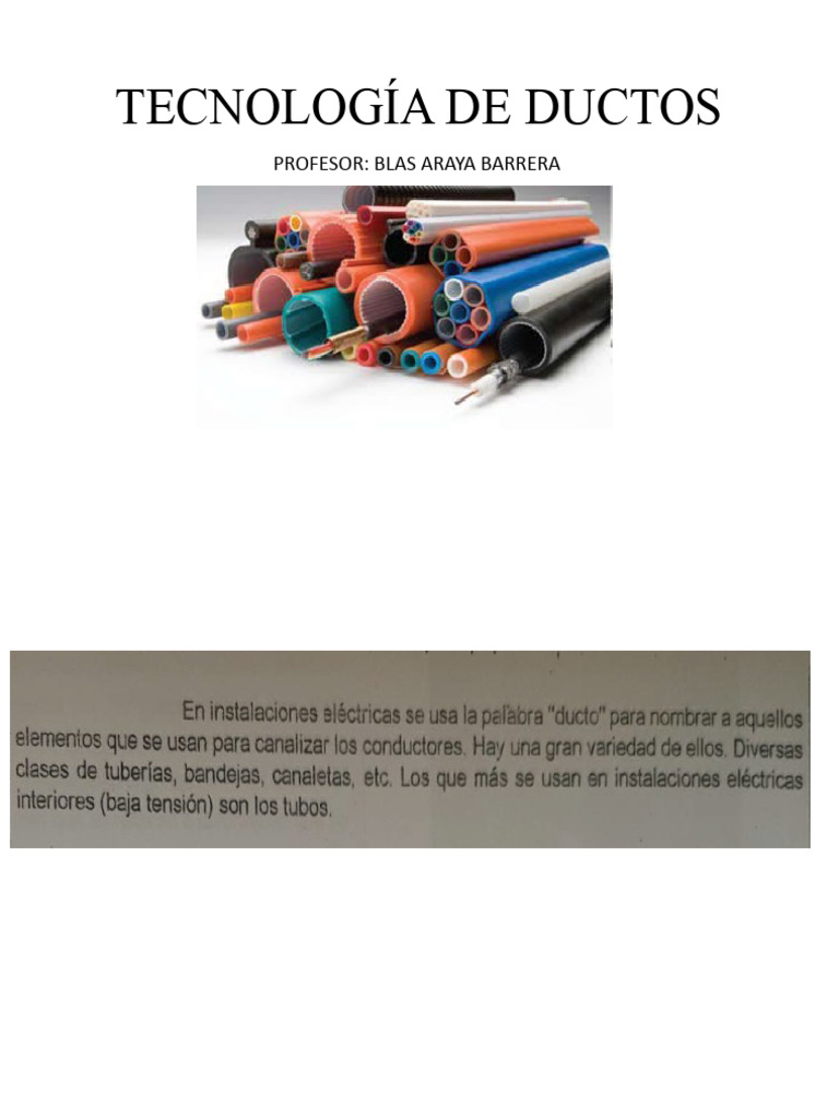 Tecnología de Ductos | PDF | Tubería (transporte de fluidos) | Materiales