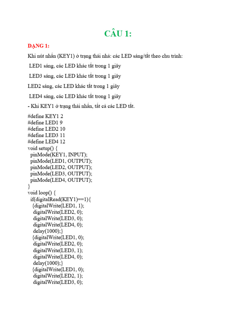 Các D NG Câu 1 | PDF