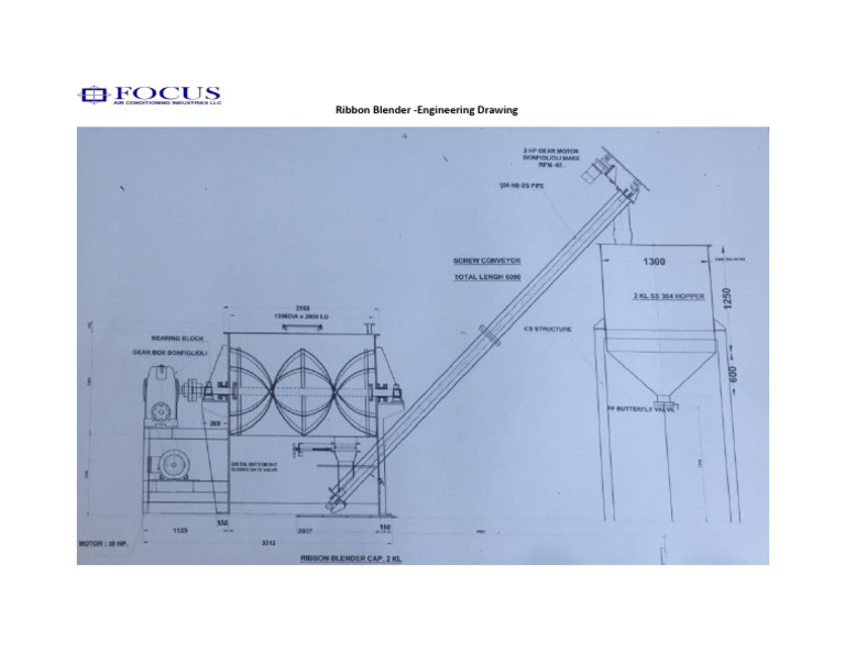 Ribbon Blender-Eng - Drawing | PDF