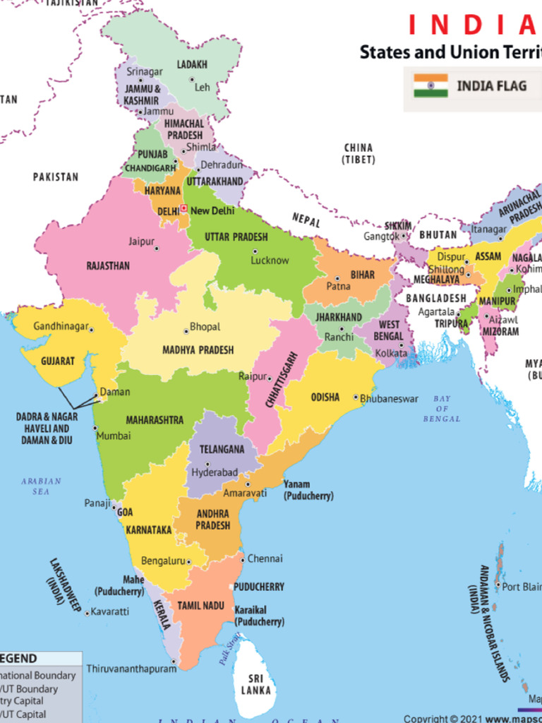 Political Map of India | PDF
