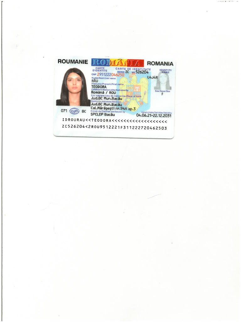 Carte Identitate | PDF