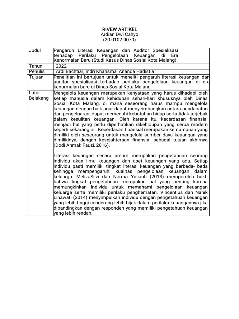 RIVIEW 2-Ardian Dwi Cahyo-20.0102.0070 | PDF