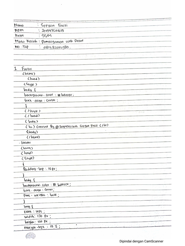 Uas PWD s5m 201943501619 Sofyan Fauzi | PDF