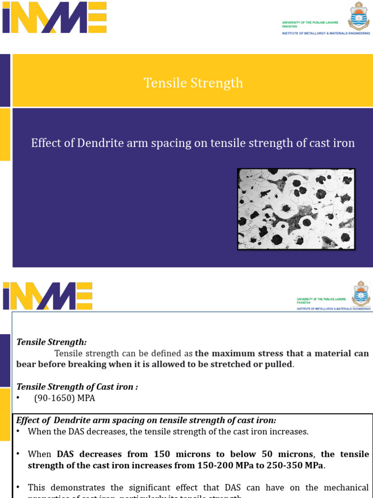 Cast Iron: DAS Impact on Strength & Ductility | PDF | Strength Of Materials | Ductility