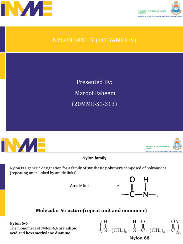Nylon Family (Polyamids) | PDF | Nylon | Amorphous Solid