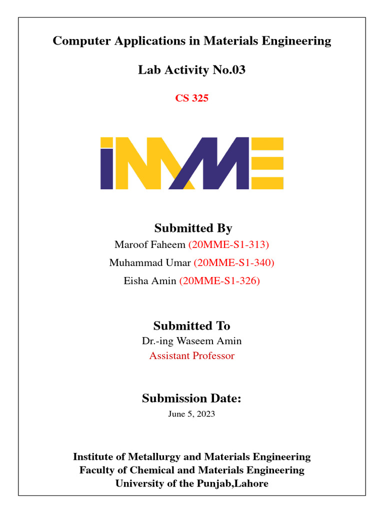 Lab Activity 03 CME | PDF
