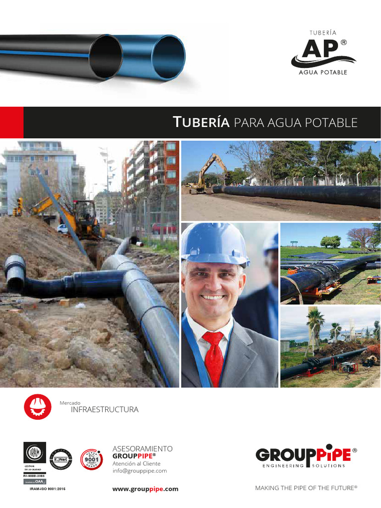 Catálogo Grouppipe | PDF | Agua | Tubería (transporte de fluidos)