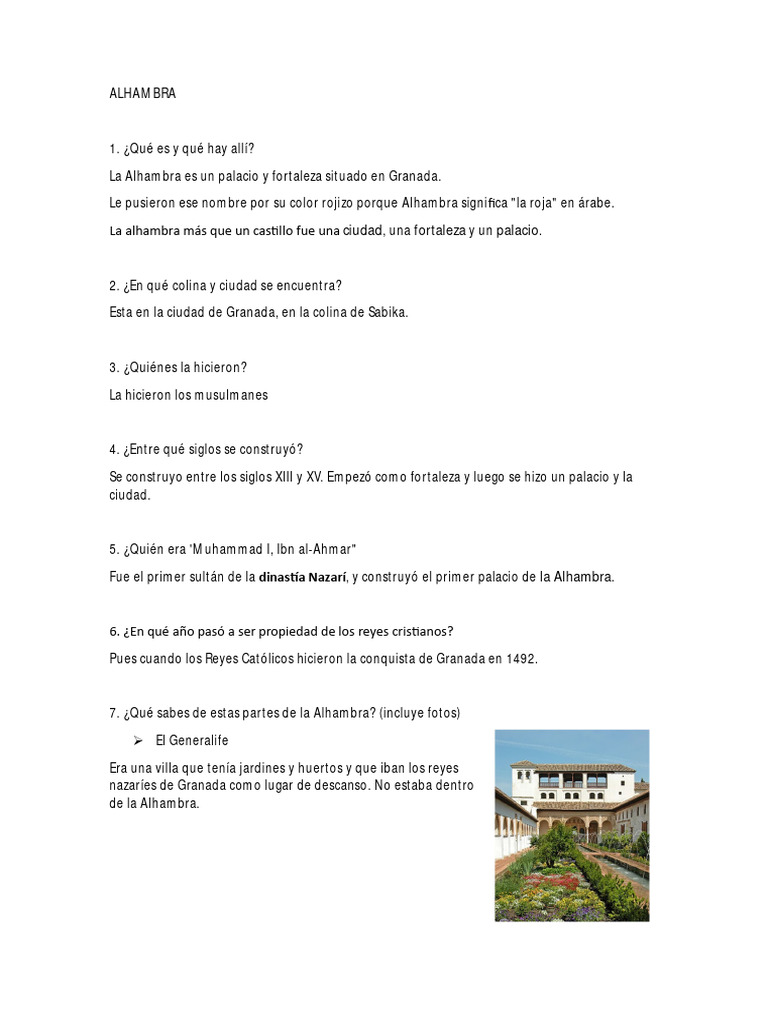 ALHAMBRA | PDF