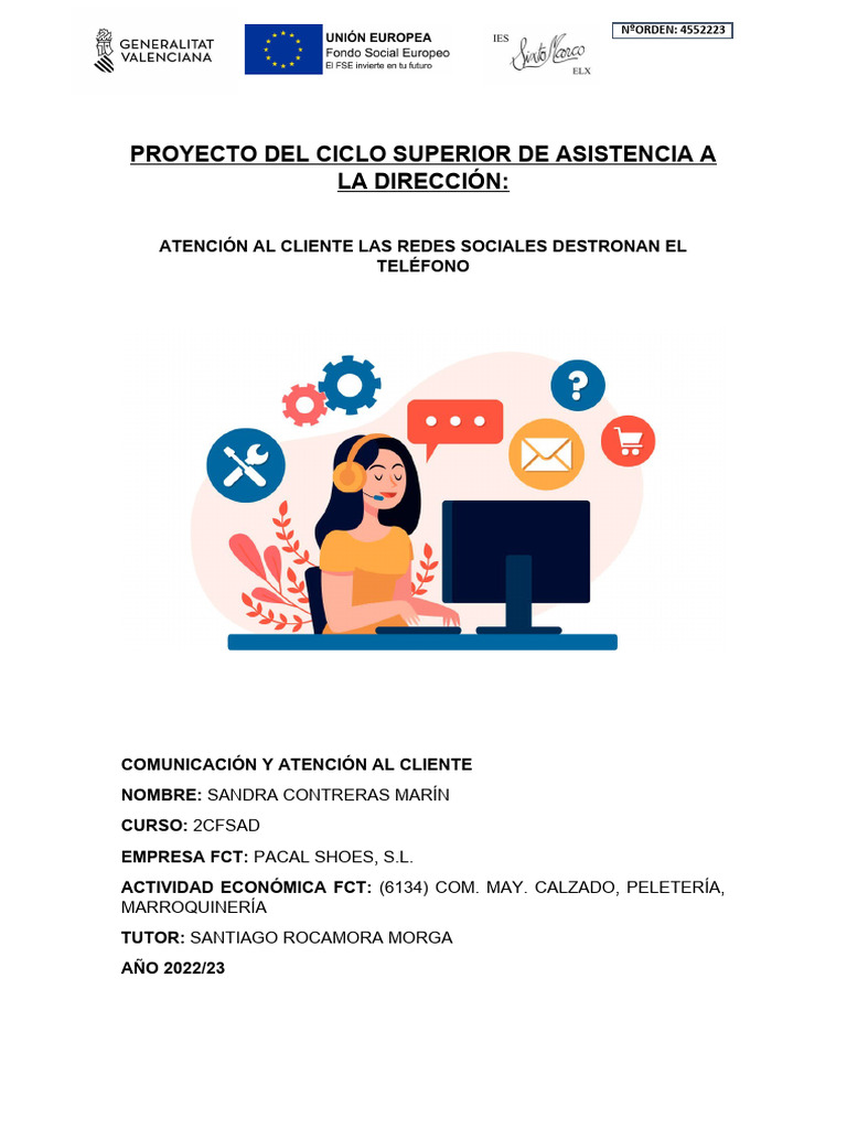 Proyecto Del Ciclo Superior de Asistencia A La Dirección | PDF | Comunicación | Business