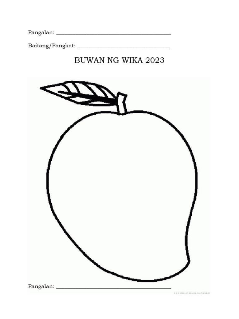 Kinder-Buwan NG Wika-Activity | PDF
