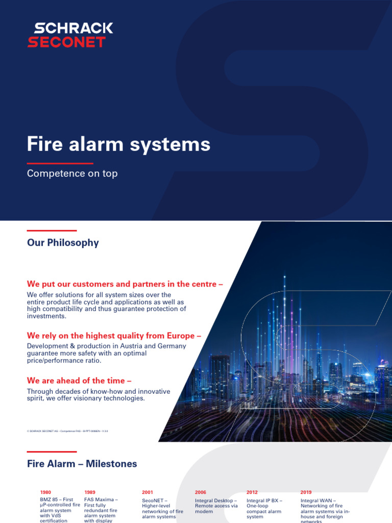 Schrack Seconet Fire Alarm Systems Overview | PDF | Reliability ...