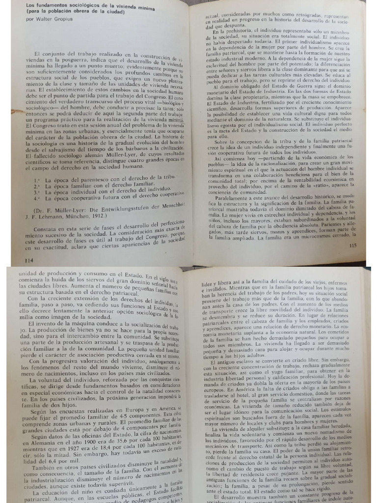 La Vivienda Minina Corbusier e Gropius | PDF