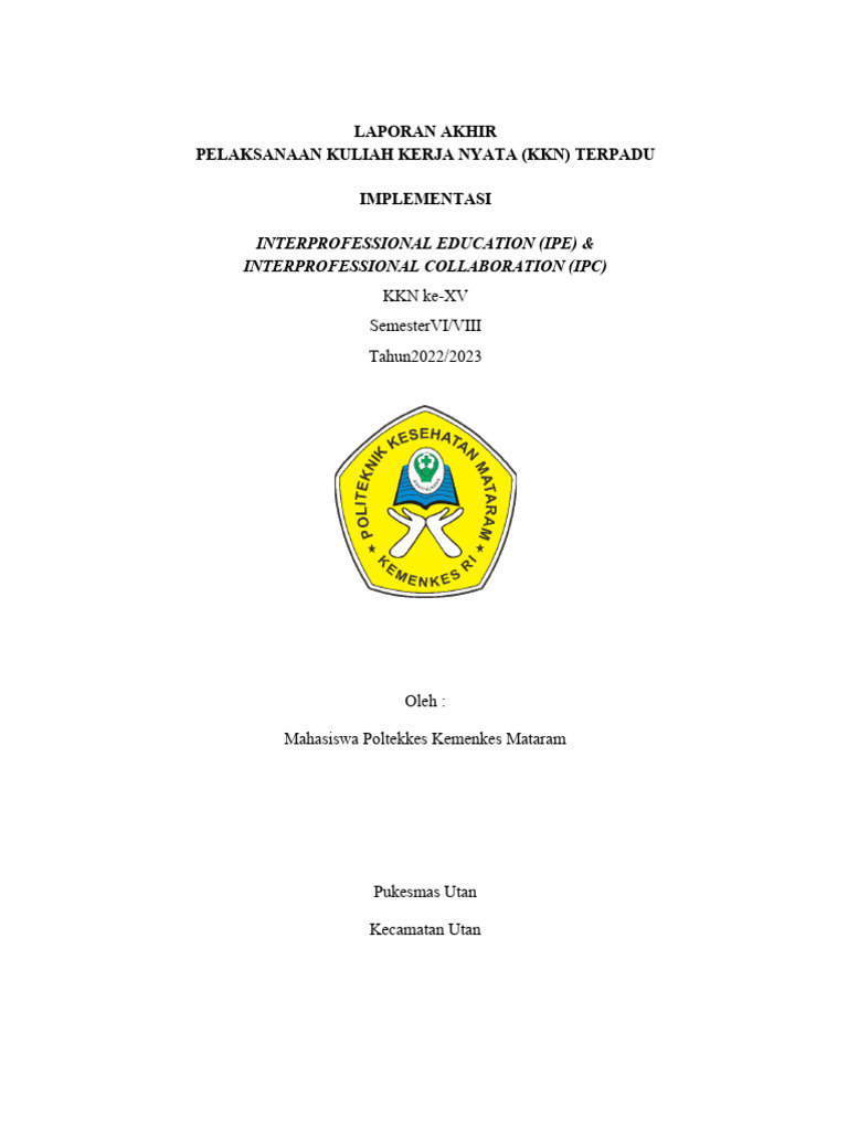 Laporan KKN Fixx. Print Bab 3, 4 Dan Cover | PDF | Ilmu Sosial