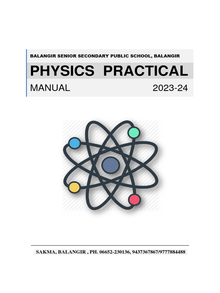 Cbse (Physics Practical) - 23-24 | PDF | P–N Junction | Quantity