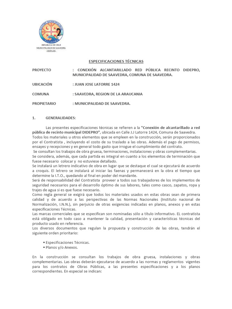 EETT Conexión ALC DIDEPRO | PDF