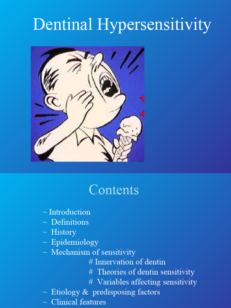 Dentinal Hypersensitivity | PDF | Wellness