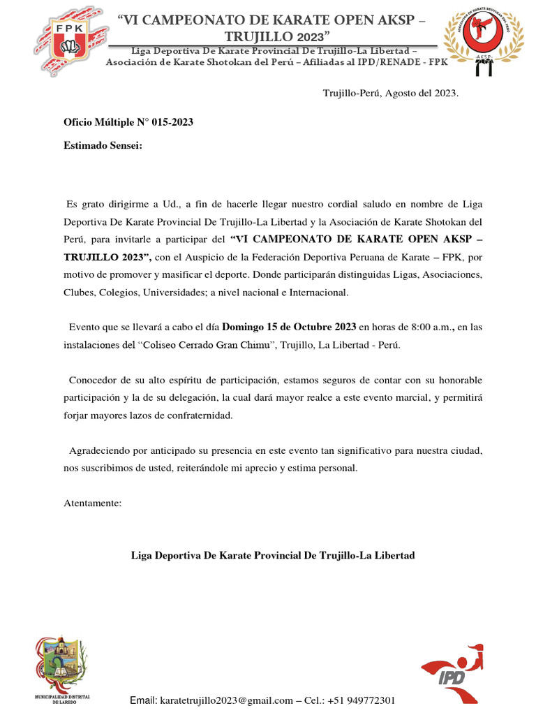 Vi Campeonato Open Aksp 2023-1 | PDF