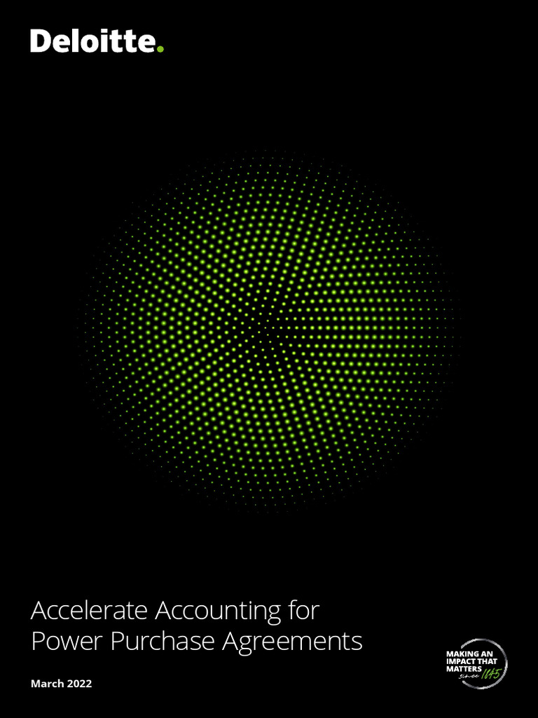 Accelerate Accounting For Power Purchase 2022 | PDF | Hedge (Finance ...