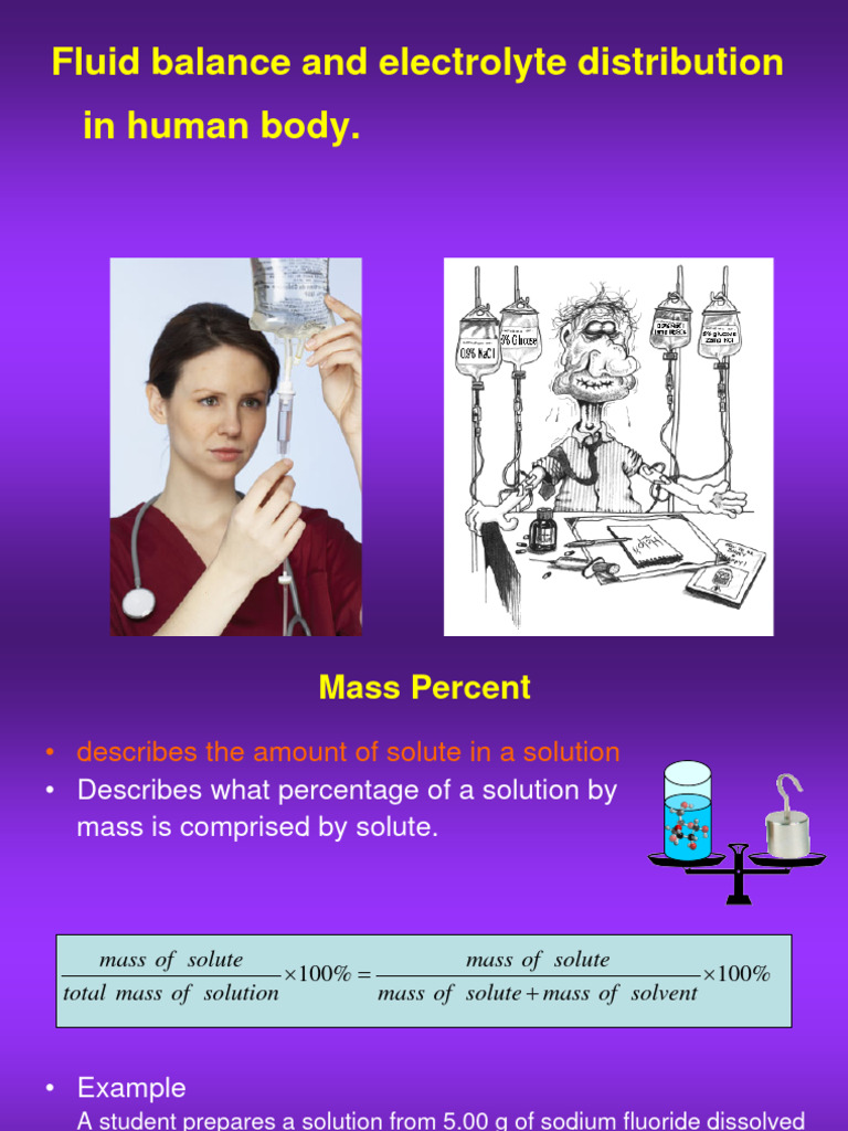 Fluid Balance and Electrolyte Distribution in Human Body BC | Download ...