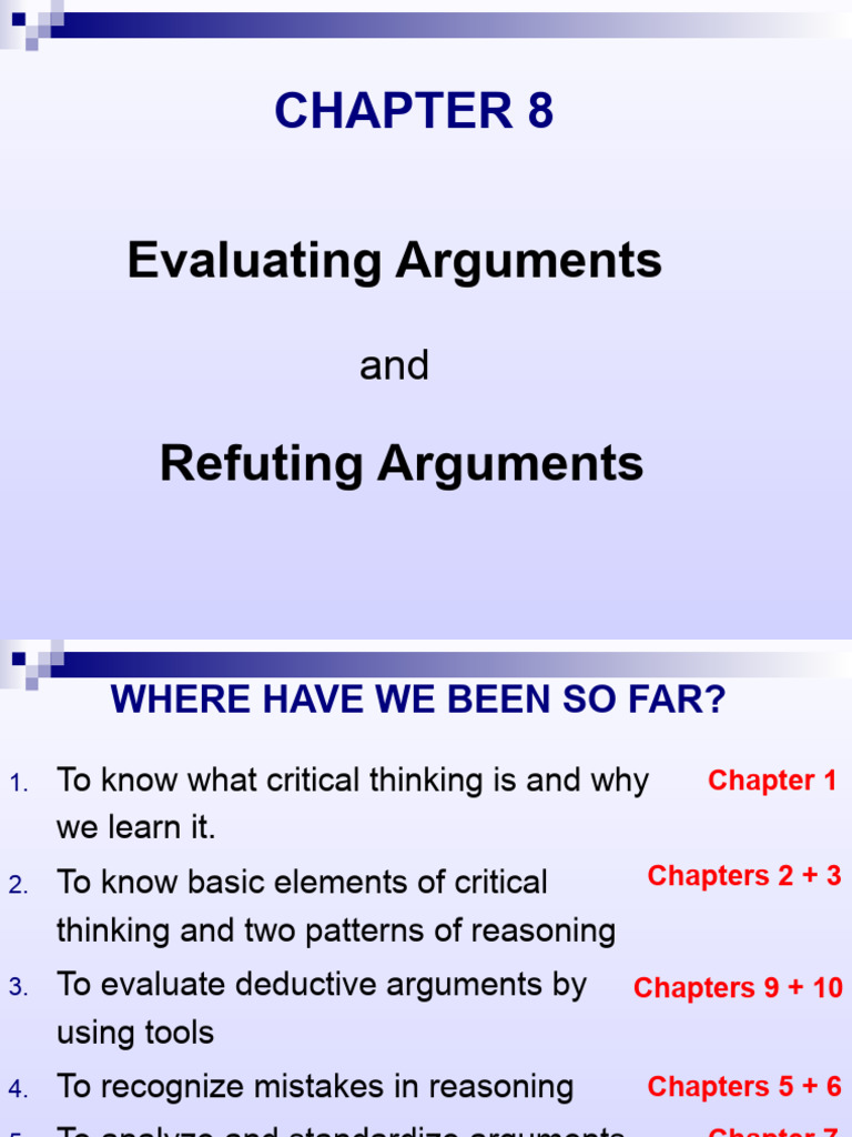 Evaluating Arguments and Writing Critical Essays | PDF | Argument | Fallacy Evaluating Arguments and Writing Critical Essays | PDF | Argument | Fallacy