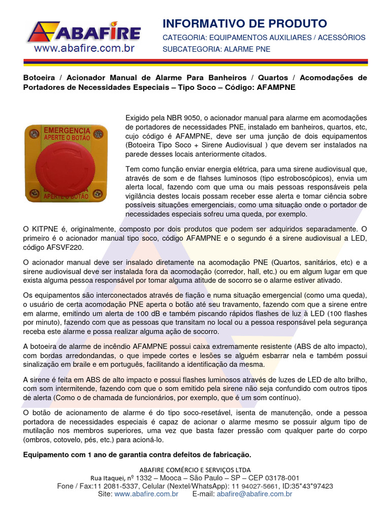 Manual Completo Instalacao Operacao Acionador Manual Botoeira Alarme ... Manual Completo Instalacao Operacao Acionador Manual Botoeira Alarme ...