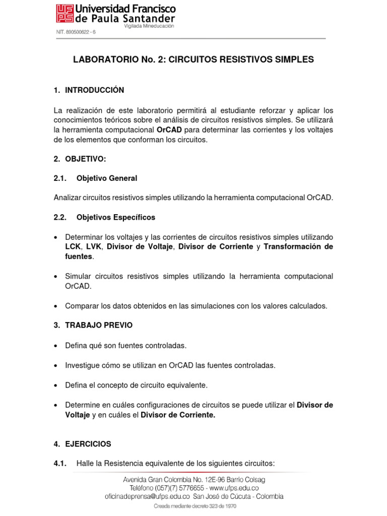 Lab - 2 Circuitos | PDF Lab - 2 Circuitos | PDF