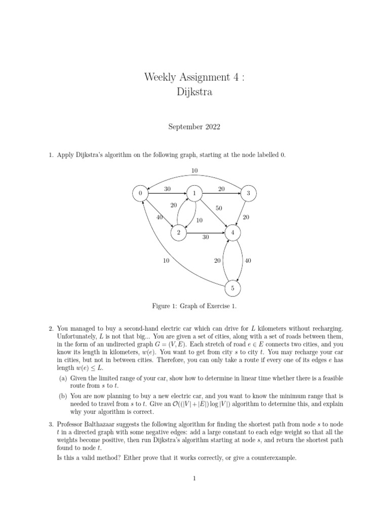 Dijkstra Algorithm | PDF | Applied Mathematics | Mathematical Relations