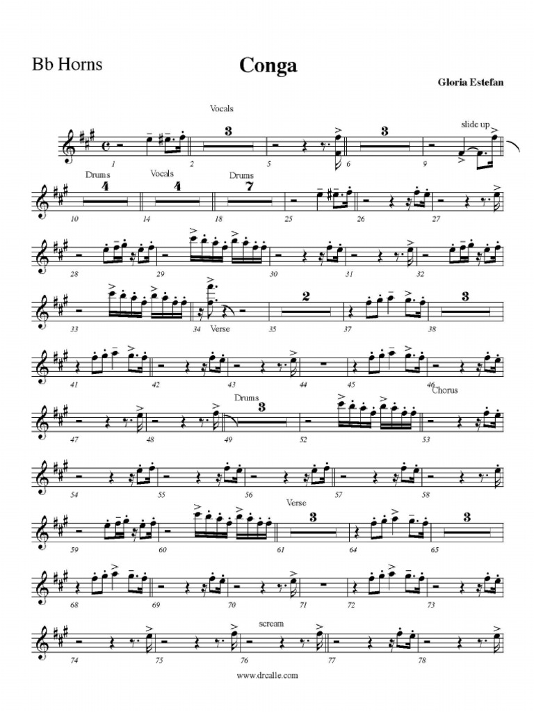 Conga - Gloria Estefan | PDF